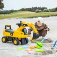 Gymax Licensed Caterpillar Kids Rid-On Digger Excavator Toy w ...