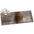 2x6 Brown Paint Runner Rug for Hallway, Washable Non Slip Low Pile Soft ...
