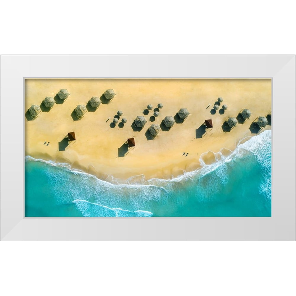 Hassan, Wisam 32x20 White Modern Wood Framed Museum Art Print Titled ...