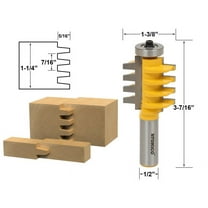 Yonico Reversible Finger Joint Glue Joint Router Bit for Crown Moulding ...