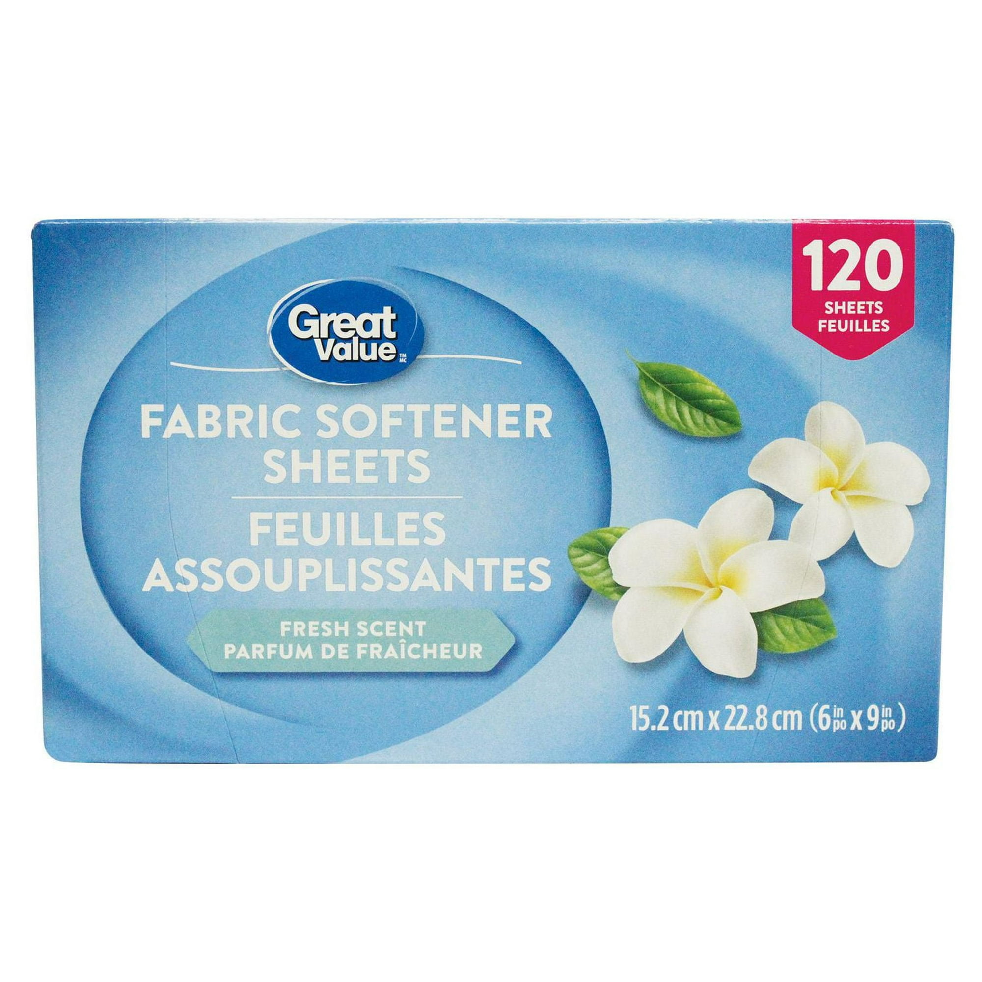 Click here for Great Value Fabric Softener Sheets- Fresh Scent prices