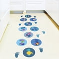 Cartoon digital floor stickers hopscotch children's room kindergarten ...