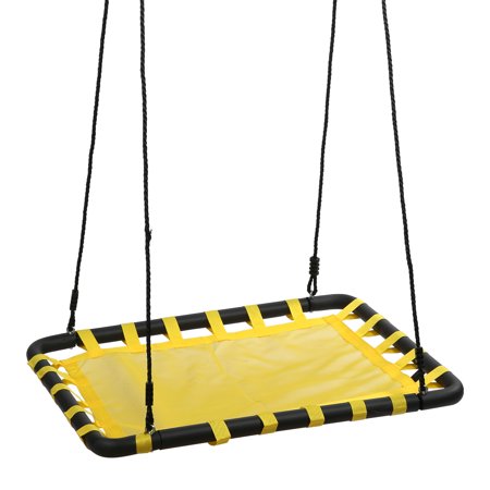 Rdeghly Rectangular Platform Swing Indoor Outdoor Platform Tree Swing ...