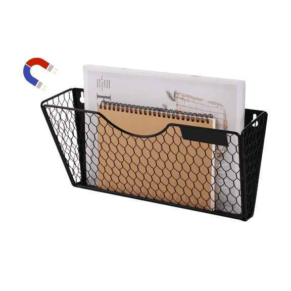 Magnetic File Holder 3PCS File Paper Mail Organizer No Drilling ...