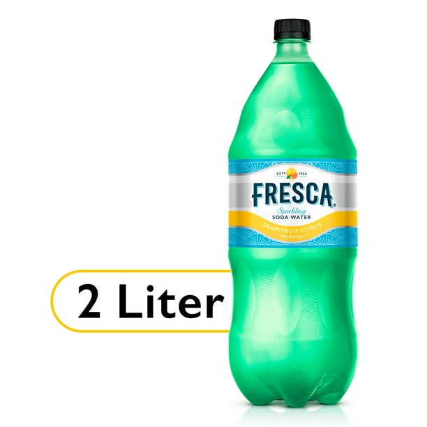 Fresca Original Citrus Sparkling Flavored Soda Pop, 2 Liters Bottle ...