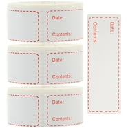 Dissolvable Shelf Life Food Prep Rotation Labels, 1 x 2 Inches in Size ...