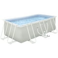 Outsunny 13ft x 6.5ft x 48in Steel Frame Pool with Filter Pump, Outdoor ...