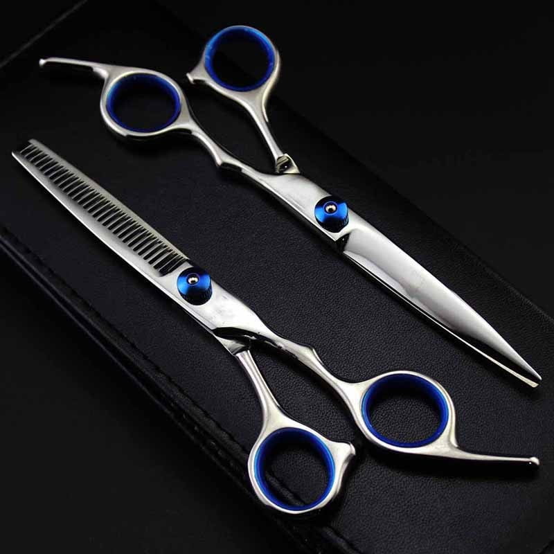 5pcs Set Hair Cutting Thinning Scissors Shears Set Hairdressing