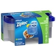 Ziploc® Brand, Food Storage Containers with Lids, Smart Snap Technology ...