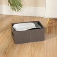 ZAROYEAX Fabric Storage Box with Lid Collapsible Organizer Seasonal ...