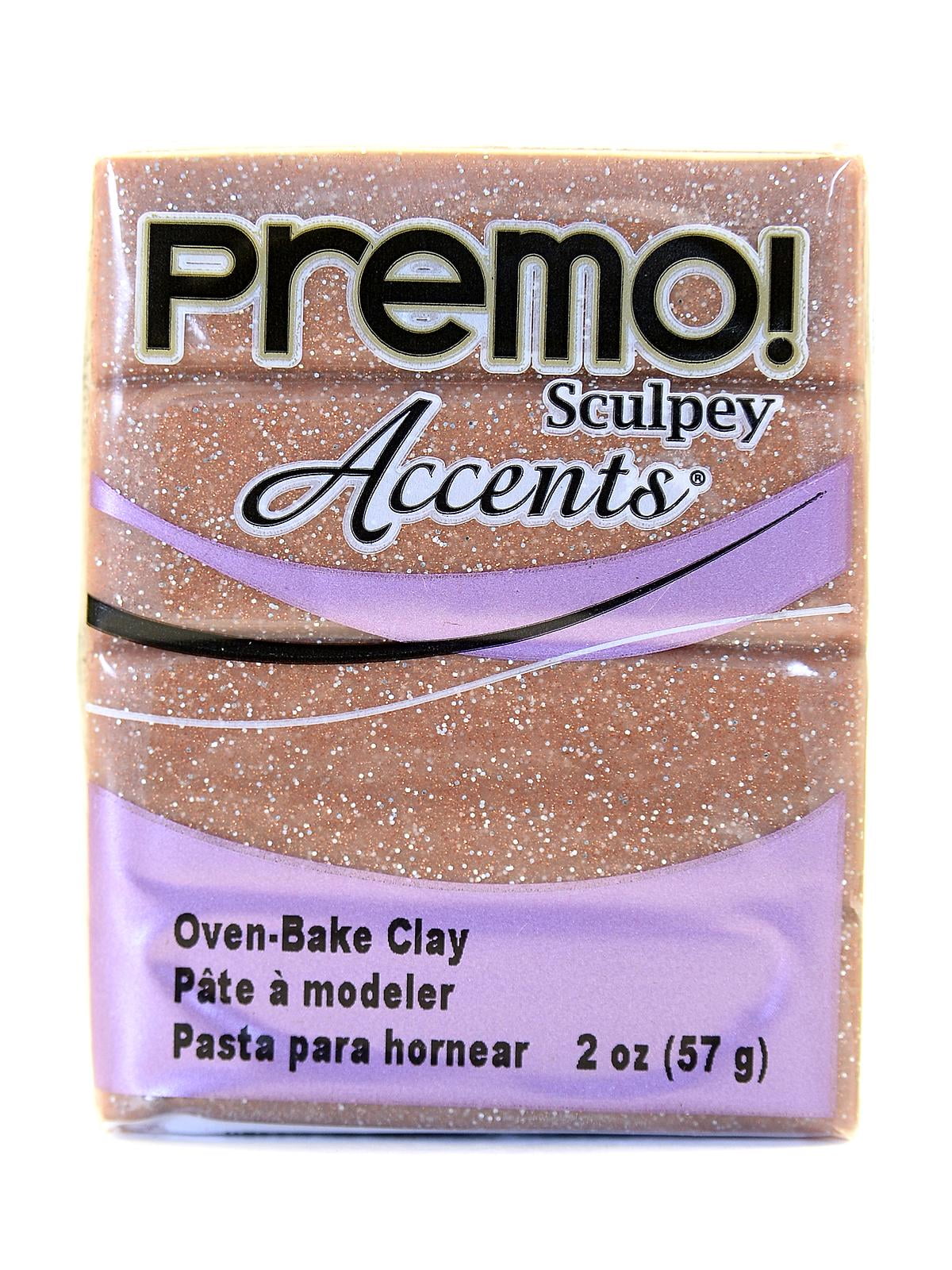 Premo Premium Polymer Clay rose gold glitter, 2 oz. (pack of 6 ...