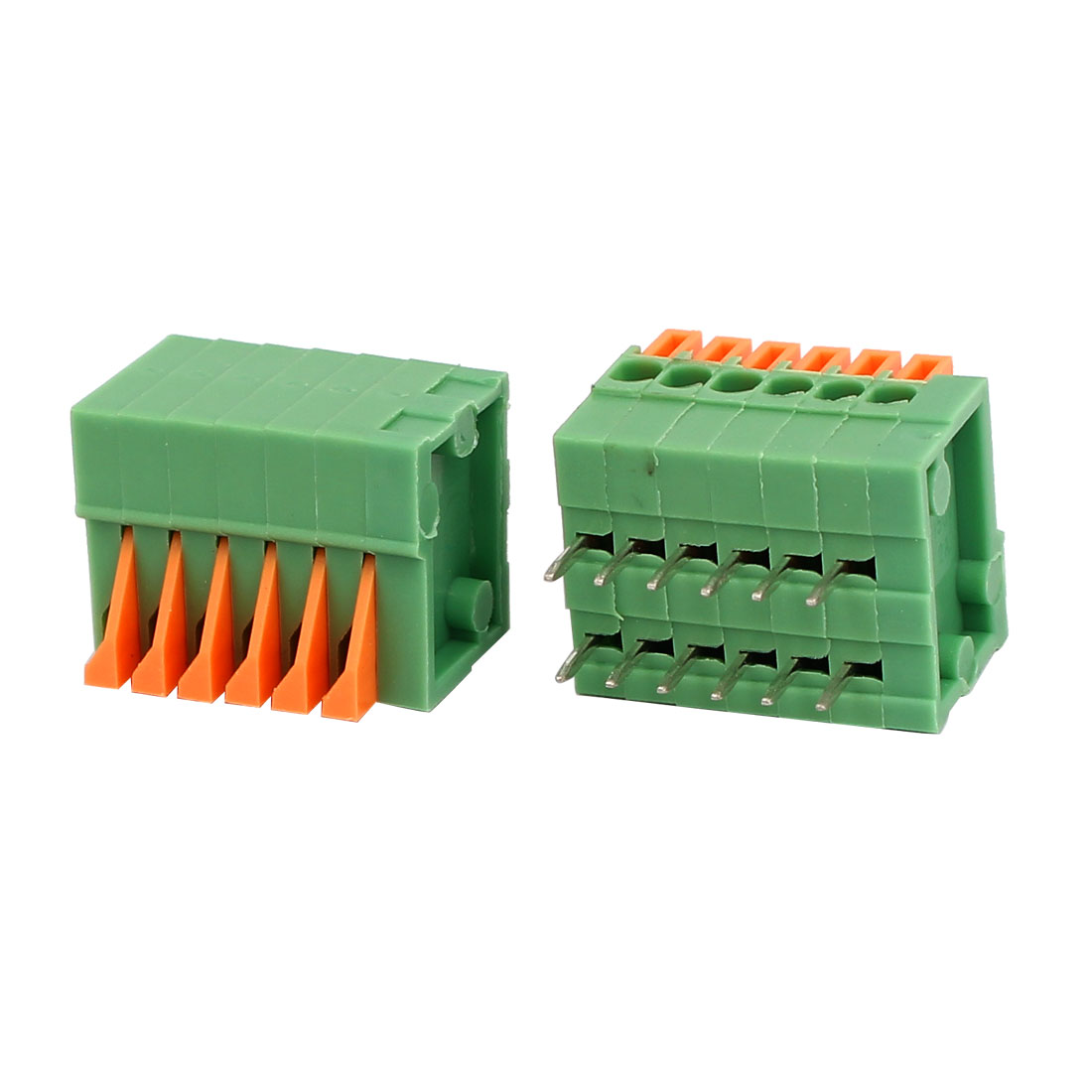 10pcs KF141R 150V 2A 2.54mm Pitch 6P Spring Terminal Block for PCB ...