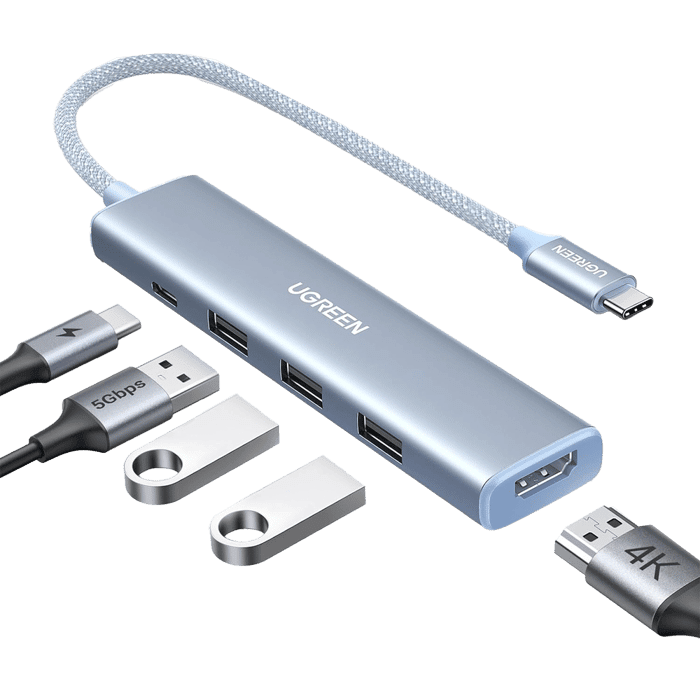HUB USB-C (Docking Revodok) 5 en 1 | HDMI 2.0 4K@30Hz | 3 USB-A 3.0 ...
