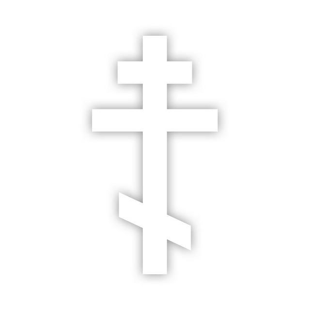 Eastern Orthodox Cross Sticker Decal Die Cut - Self Adhesive Vinyl ...