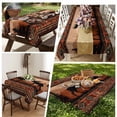 Animals Moose Silhouettes Table Cloth 60x84in, Waterproof Rectangle ...