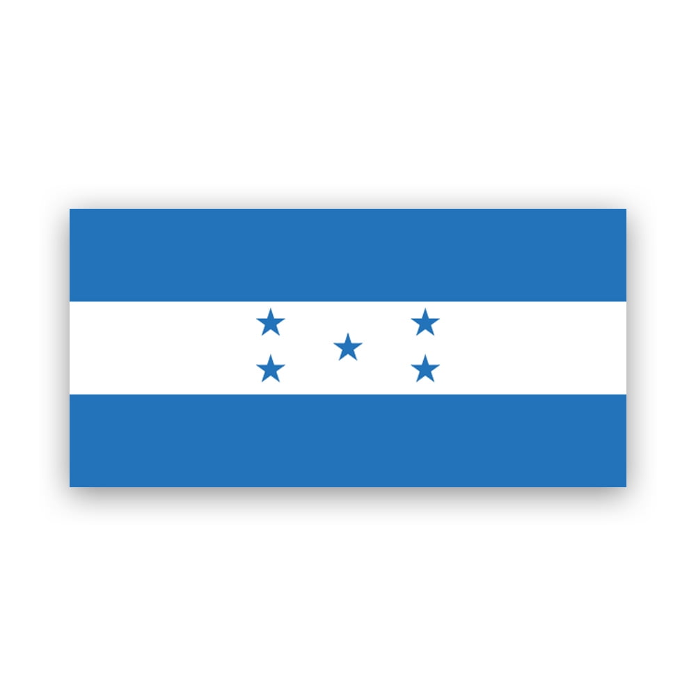 Honduran Flag Sticker Decal - Self Adhesive Vinyl - Weatherproof - Made ...