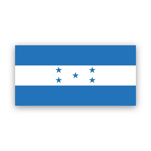 Honduran Flag Sticker Decal - Self Adhesive Vinyl - Weatherproof - Made ...