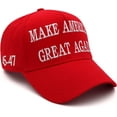 MAGA Hat Make America Great Again red Hat Donald Trump 2024 Baseball ...
