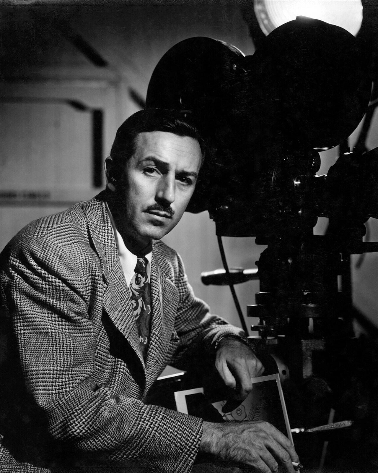 Walt Disney portrait on set by movie camera 8x10 inch photo - Walmart.com