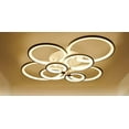 FETCOI, Modern LED Acrylic Circle Ring Ceiling Lighting Flush Mount LED ...
