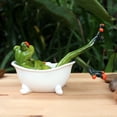 Bathtub Bathing Frog Crafts Desktop Ornament Resin Statue Figurine ...