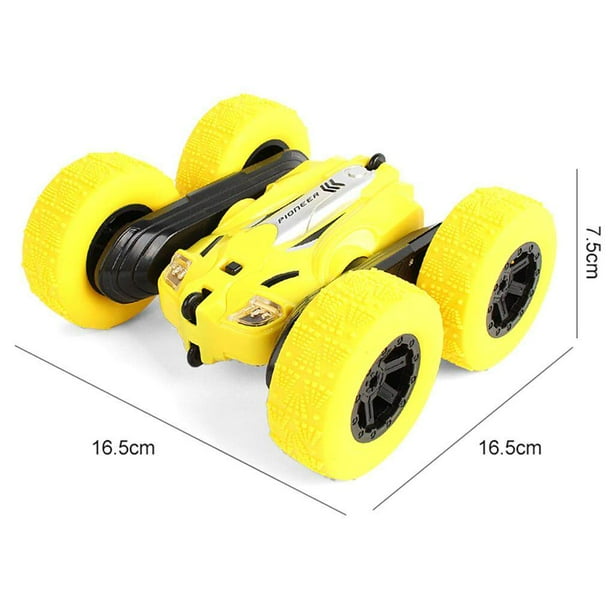 Remote Control Car Double-sided Tumbling Stunt Car 2.4Ghz Rechargeable 180 Degree Somersault ...