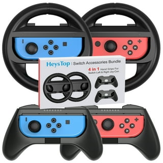 Nintendo Switch Racing Wheel (2-Pack) by Old Skool for use with Joy-Con ...