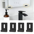 XIBUFE Wall Mount Mirror Bracket Metal Clips Wide Channel Hanger Kit ...
