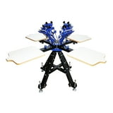 TECHTONGDA 4 Color 4 Station Double Rotating Screen Printing Press ...