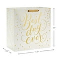 Hallmark 15" Extra-Deep Gold Gift Bag ("Best Day Ever") - Walmart.com