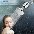 XUERUI-High Pressure 5 Setting Rain Shower Head Combo, Filter Shower ...