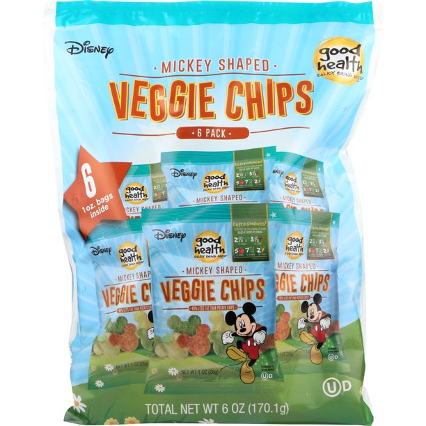 Good Health Mickey Shaped Veggie Chips, 1 Oz., 6 Count - Walmart.com
