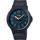 Casio Men's Super-Easy-Reader Watch, Black/Blue Accents MW240-2BV ...