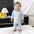 12-24 Months Girls Long Sleeve Pajama Set Baby Girls Girl Solid Color ...