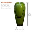 Alpine Corporation 32" Indoor and Outdoor Jar Water Fountain, Green ...