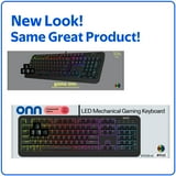Free Shipping! Onn+ Gaming Mechanical Keyboard with Blue Switches, 104 ...