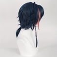 24-Inch Dark Green Curly Wavy Wig for Men - Lightweight Synthetic Hair ...
