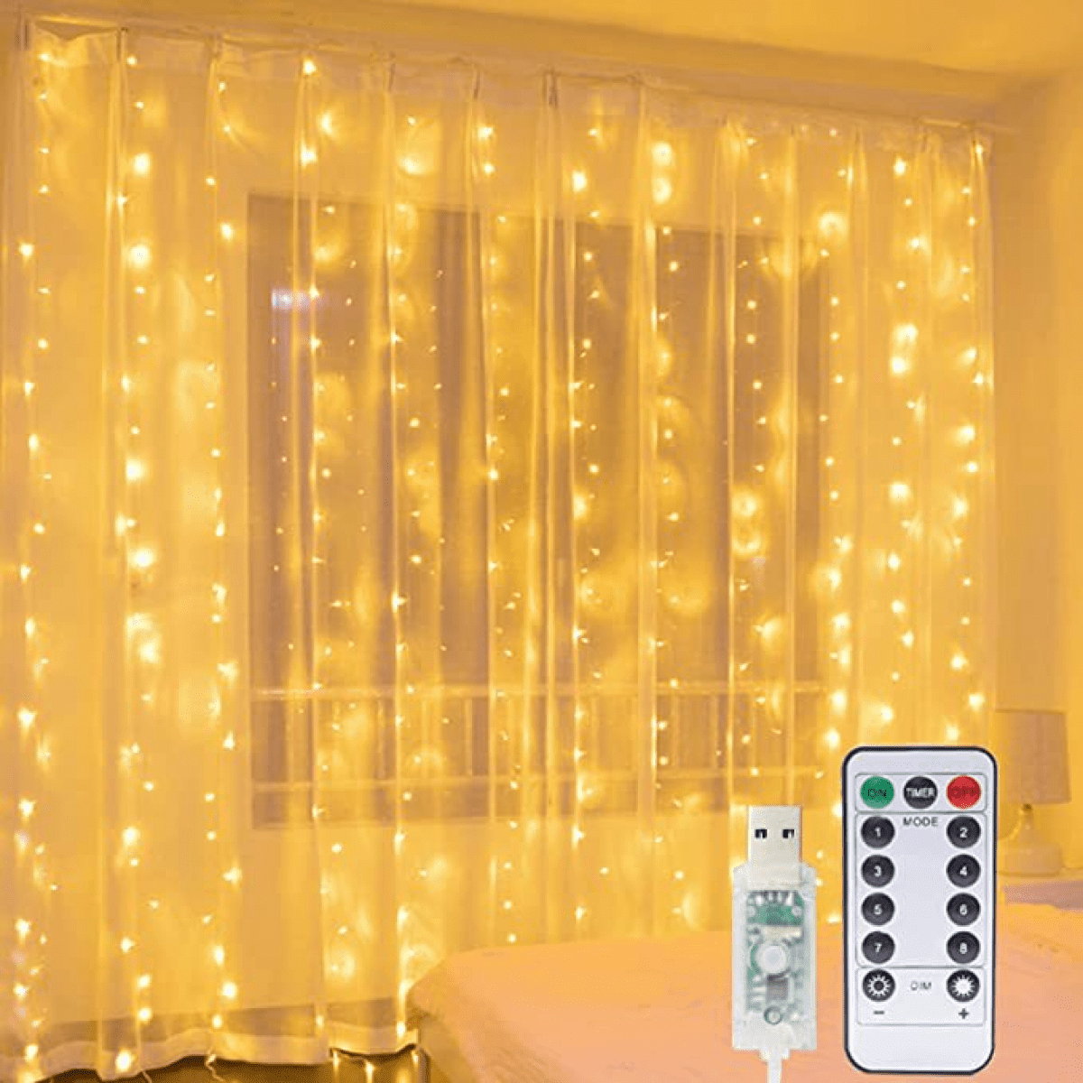 Click here for Unbranded Fairy Lights Waterproof Curtain String L... prices