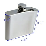 INTSUPERMAI Alcohol Pocket Whiskey Flask with Portable Funnel 5oz ...