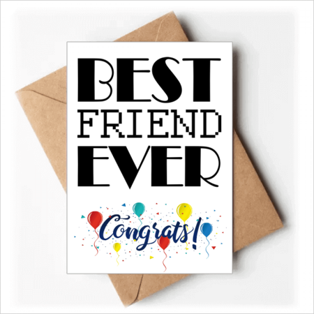 Best Friend Ever Quote Art Deco Fashion Wedding Cards Congratulations ...