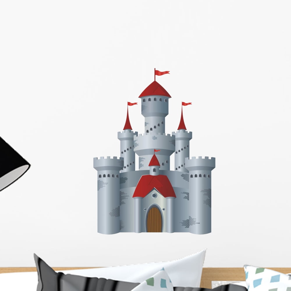 Fairy-tale Castle Wall Decal by Wallmonkeys Peel and Stick Graphic (18 ...