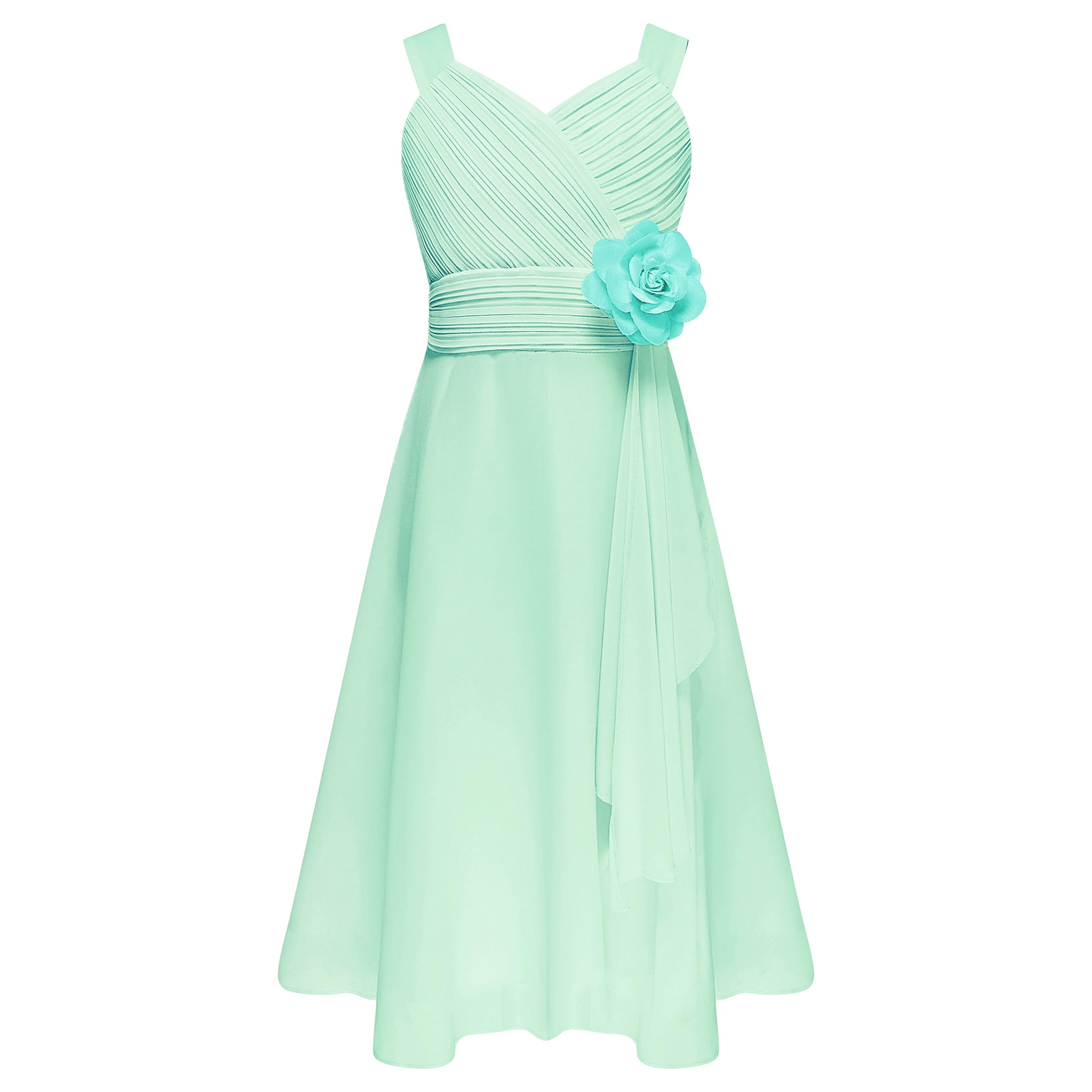 Click here for Iefiel Kids Flower Girl Dress Sleeveless Chiffon W... prices