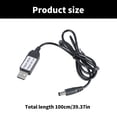 USB Male to 5.5x2.1mm Male Charging Cable Power Supply Adapter Cord ...