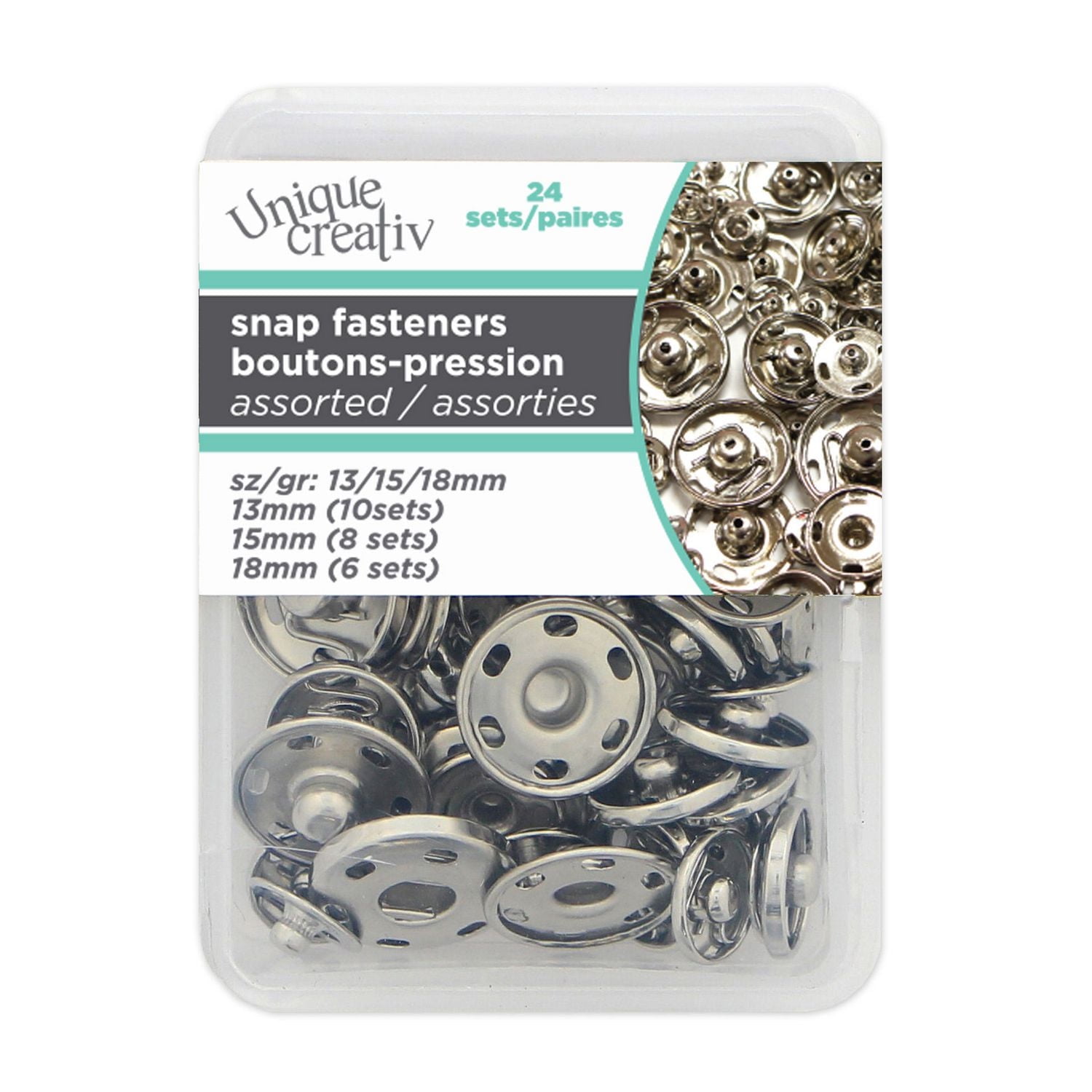 Click here for Unique Creativ Silver Snap Fasteners Assorted prices