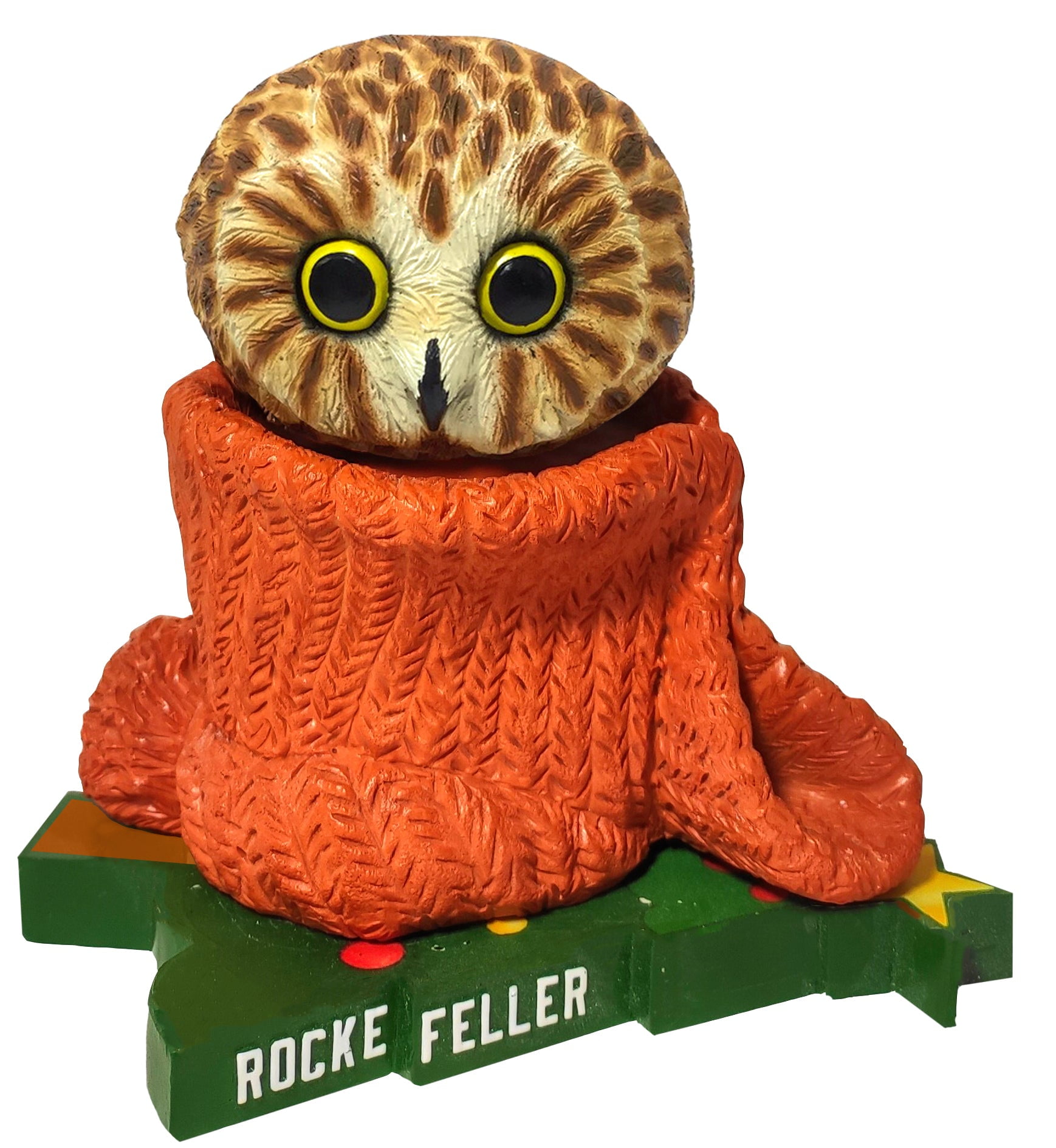 Rockefeller Owl Christmas Rockefeller Center Bobblehead - Walmart.com