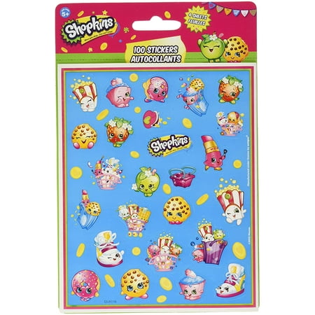 Shopkins Sticker Sheets, 4ct | Walmart Canada