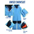Arctic Hero Kids' Snowsuit, Waterproof Winter Jumpsuit, Fleece ...