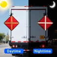 2pack Safety Flags for Trucks, 12.6inch Reflective Red Flag for Truck ...