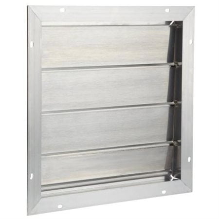 Broan 16.75x16.75 Aluminum Automatic Gable Louvered Shutter Attic Vent ...