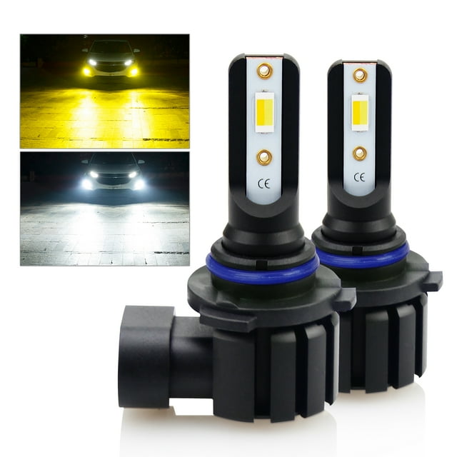 D-Lumina H10 Switchback LED DRL Fog Light, 40W 8000LM Dual Color Xenon ...